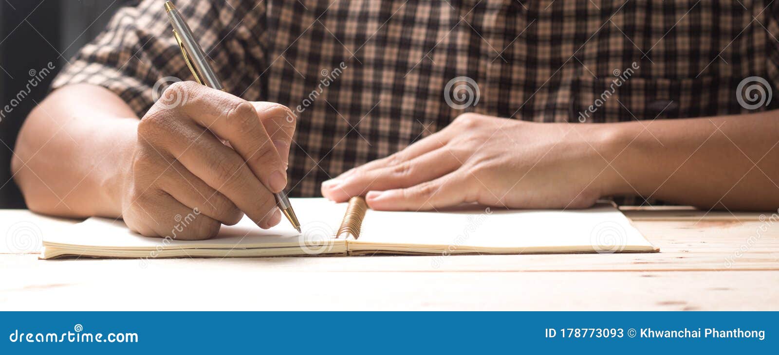 Hand Writing on Notebook, Poem and Idea Document at Nigh Stock Image ...