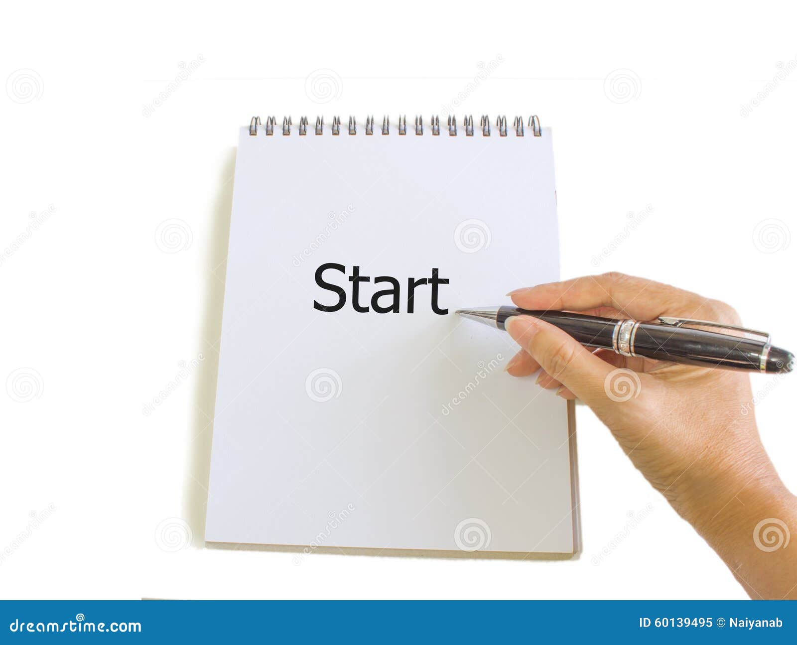 Hand writing on notepad stock image. Image of education - 60139495