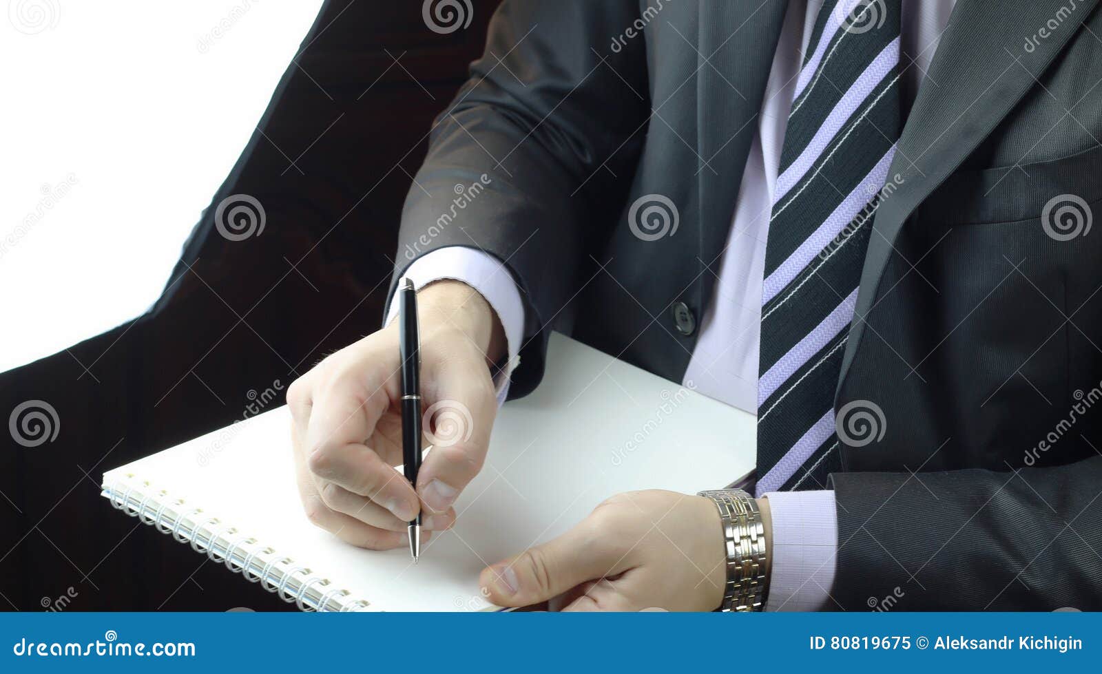 Hand Writing Notes Journalist Stock Image - Image of notebook, learn ...