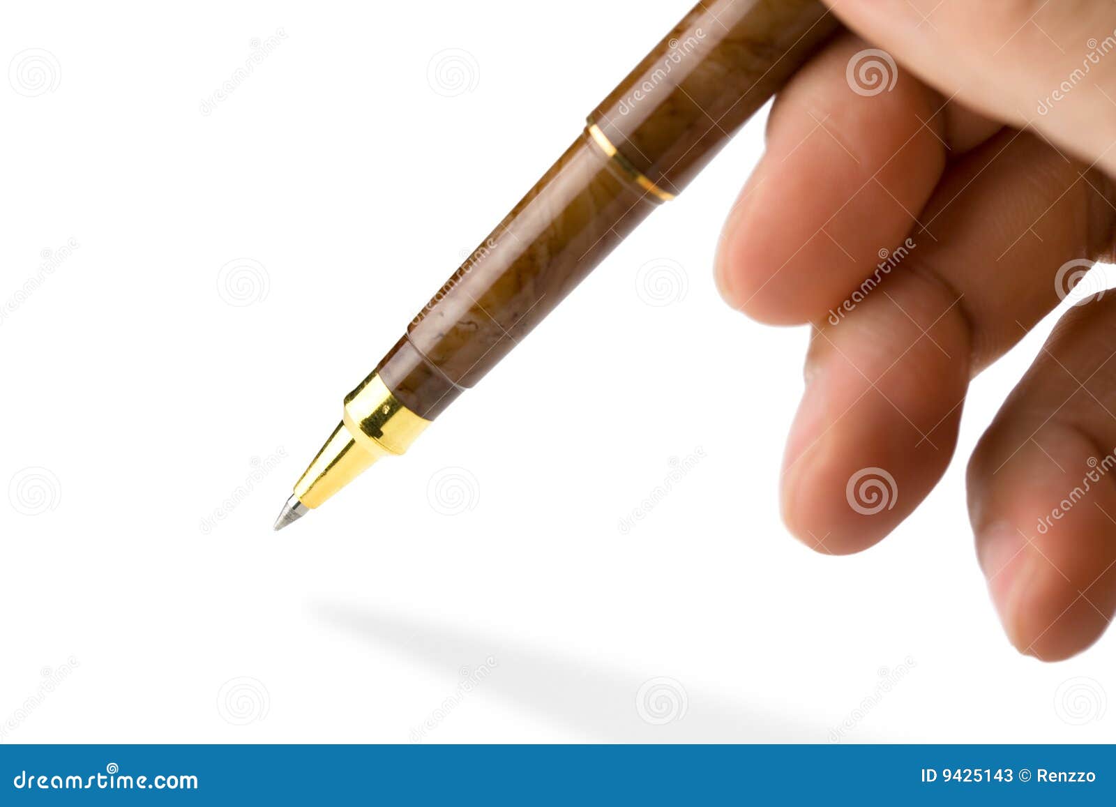 Hand writing with a pen. stock image. Image of commerce - 9425143