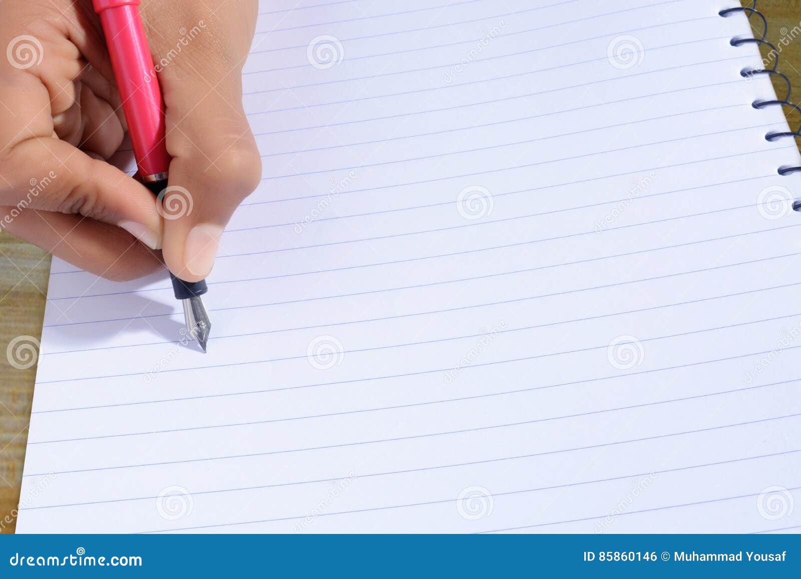 Hand Writing with Pen Isolated Stock Photo - Image of paper, pencil ...