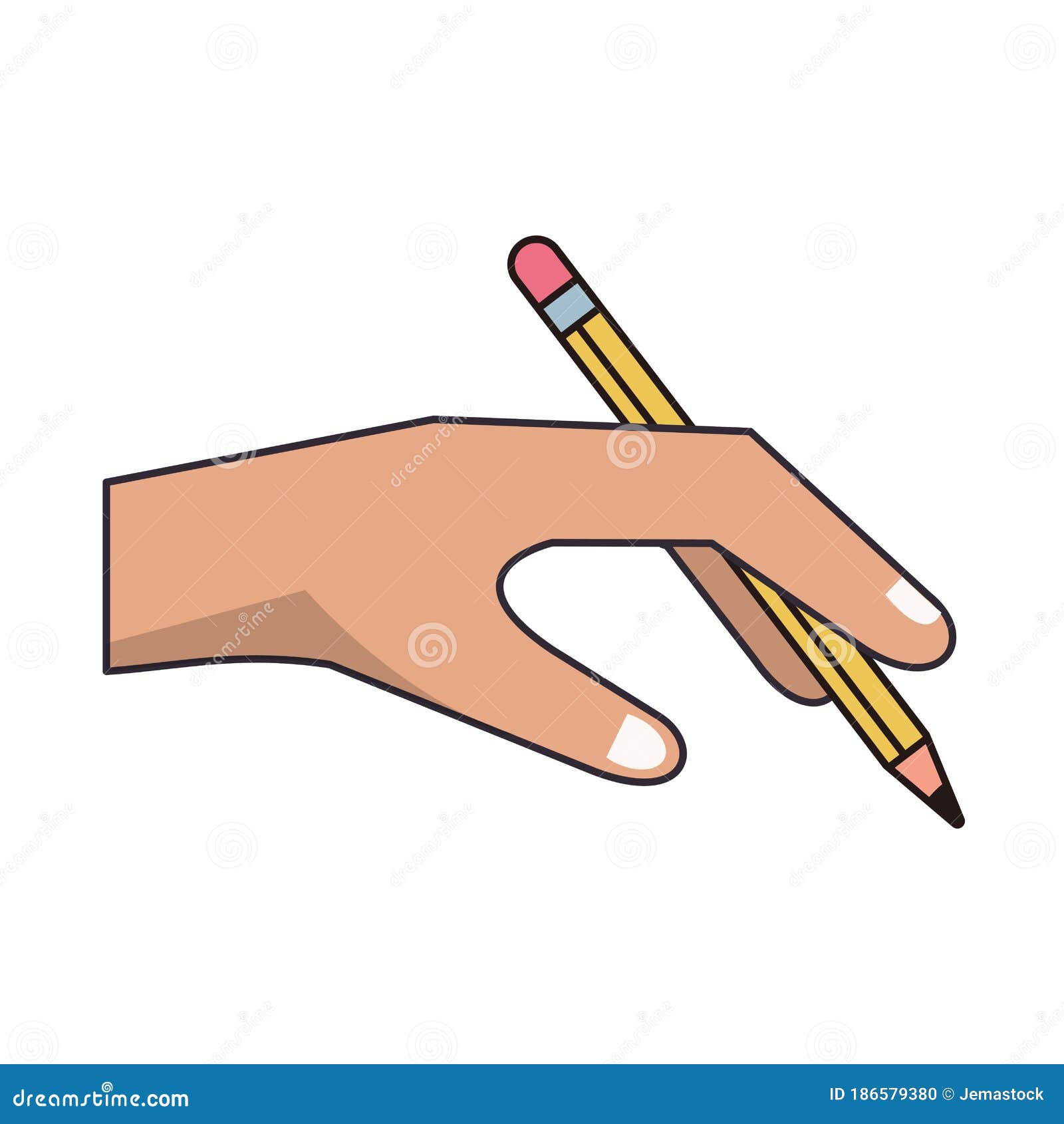 Left Hand Writing Clipart