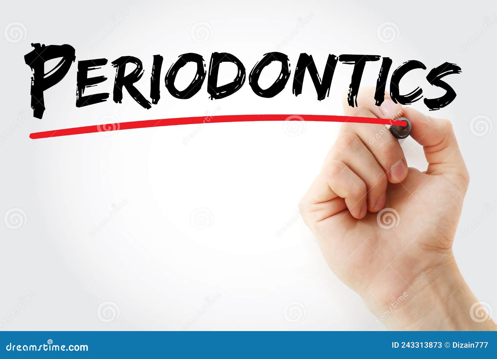 Hand Writing Periodontics with Marker, Concept Background Stock Image ...