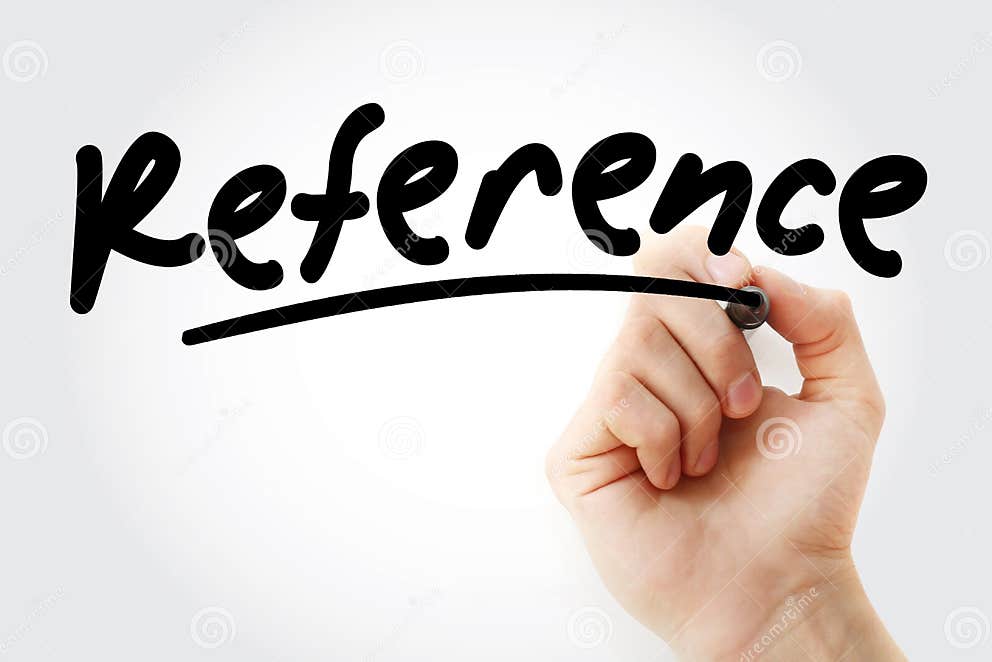 Hand Writing Reference with Marker Stock Photo - Image of endorsement ...
