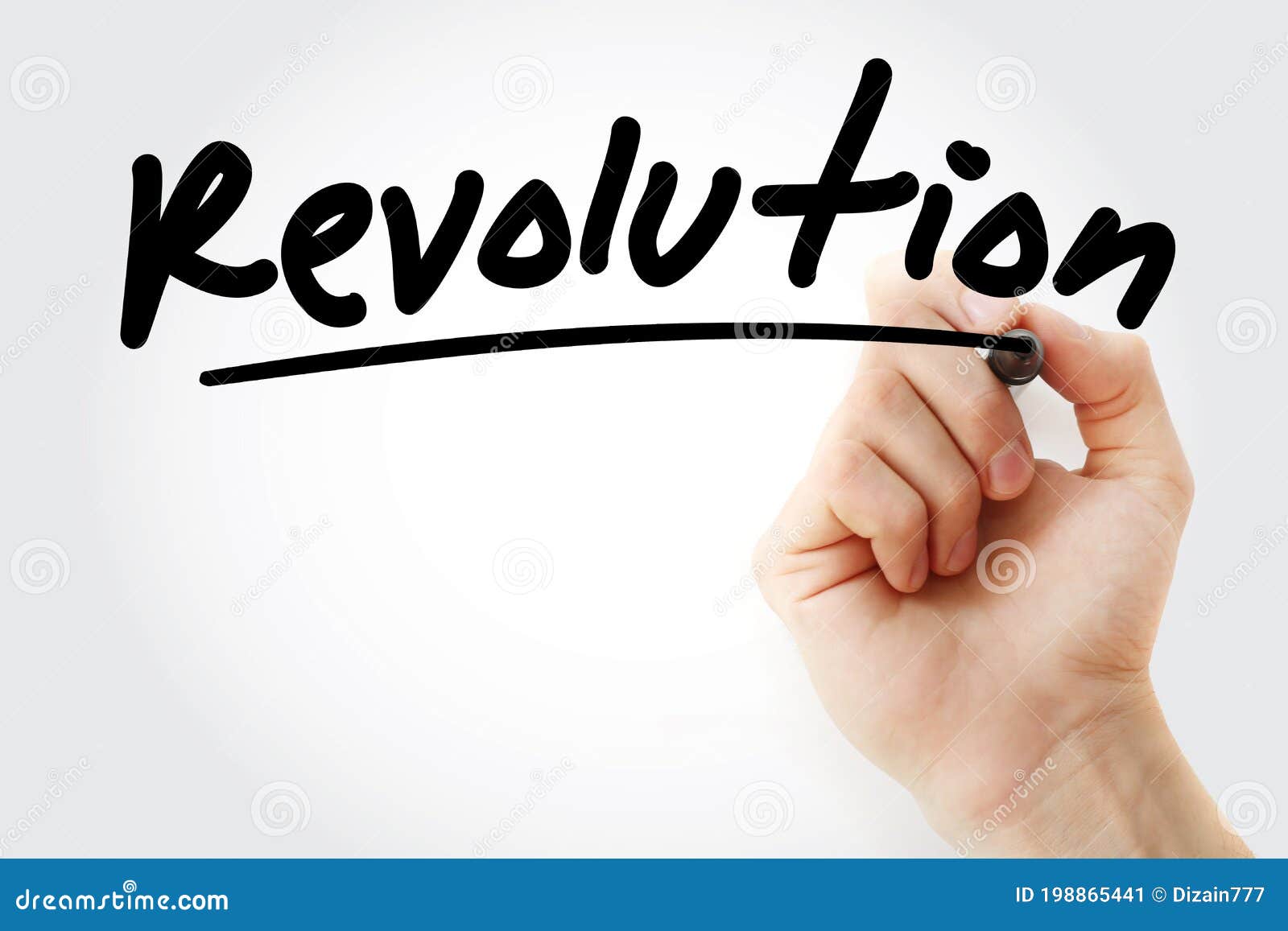 Hand Writing Revolution with Marker Stock Image - Image of rebel, angry ...