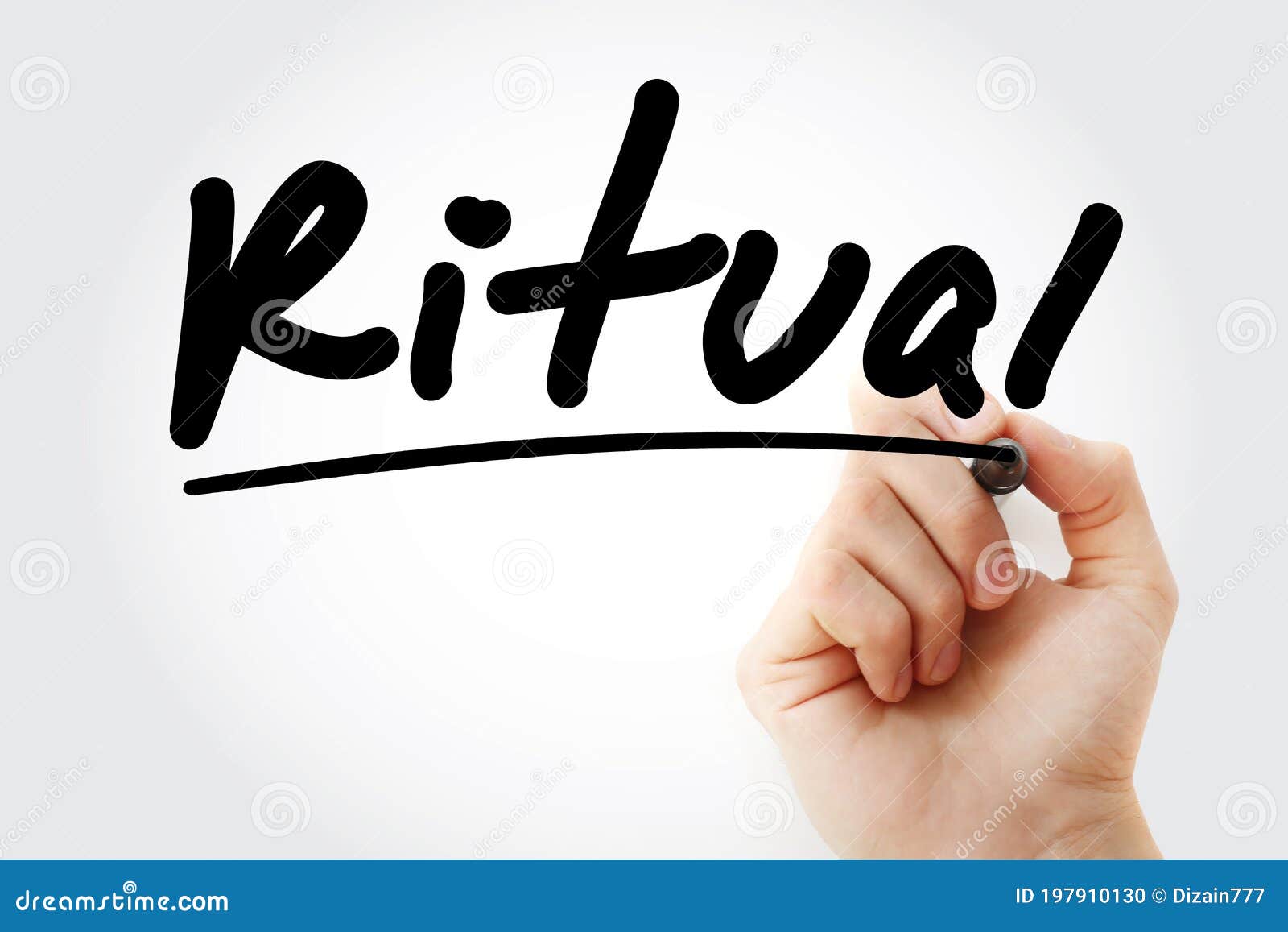 Hand Writing Ritual with Marker Stock Photo - Image of culture ...
