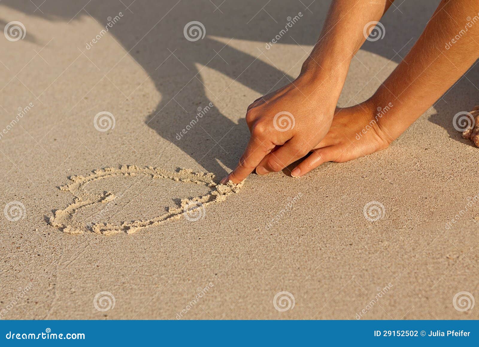 Hand Writing in Sand in Summer Holidays on Beach Stock Photo - Image of ...