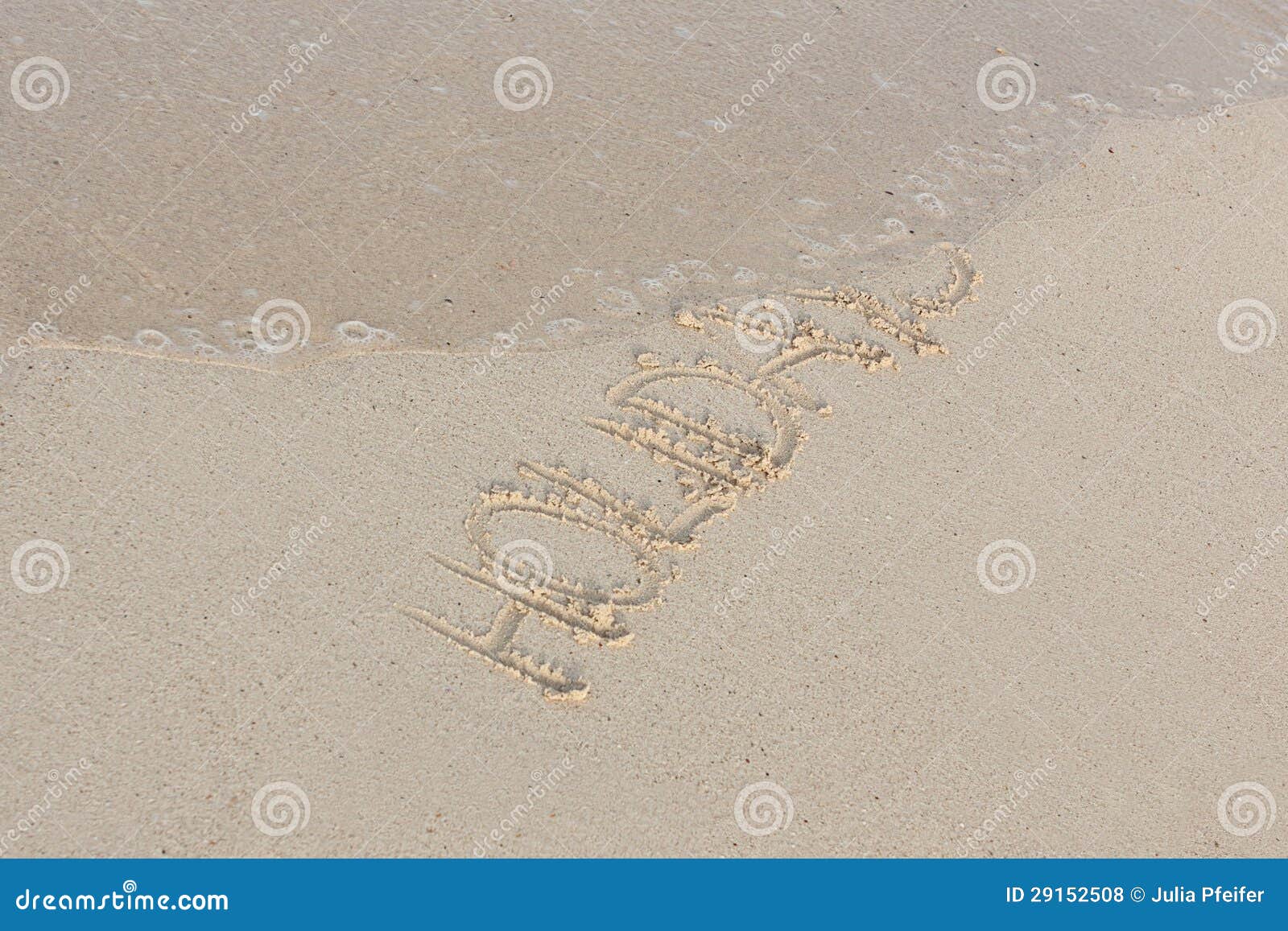 Hand Writing in Sand in Summer Holidays on Beach Stock Photo - Image of ...