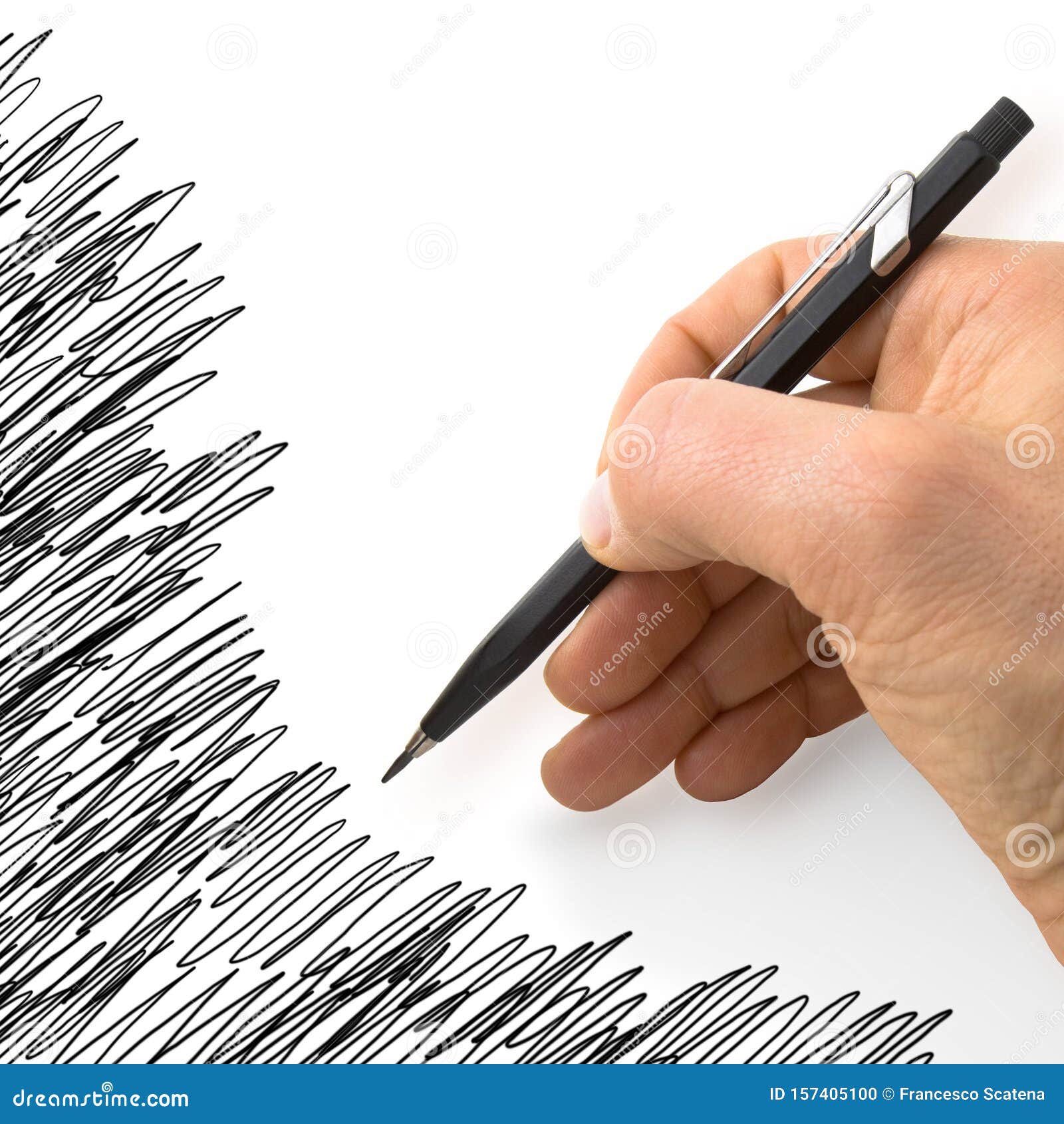 Hand Writing Scribble on a White Paper - Concept Image Stock Photo ... Hand Writing Scribble on a White Paper - Concept Image Stock Photo ...