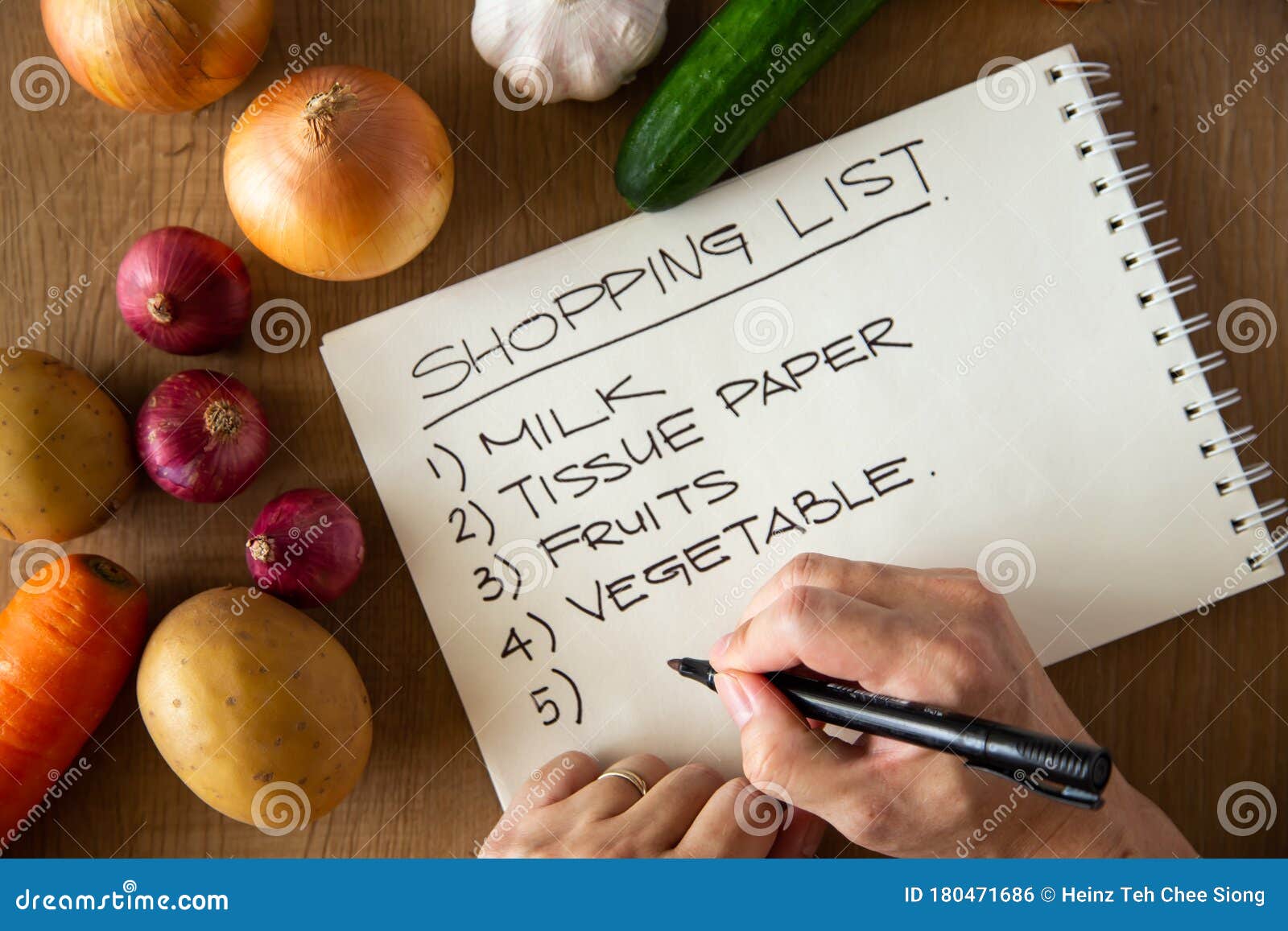 Writing A Shopping List