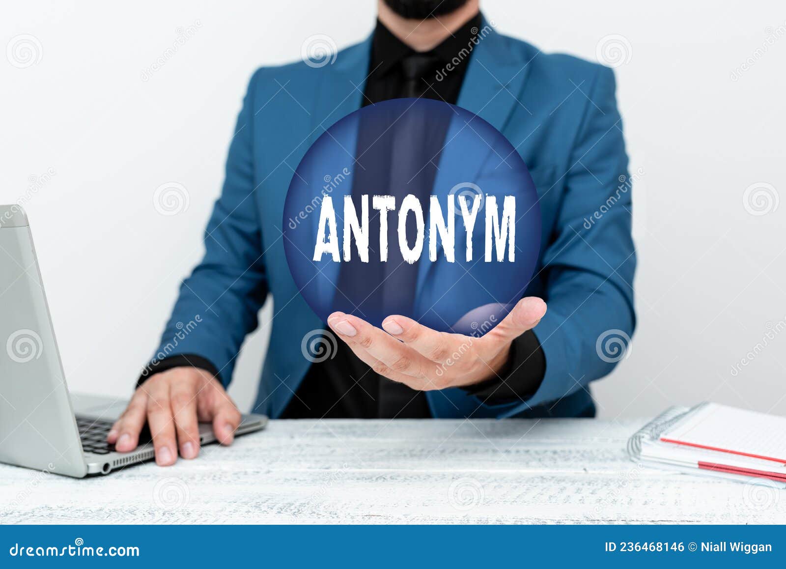 Hand Writing Sign Antonym. Business Overview Word or Phrase Whose ...
