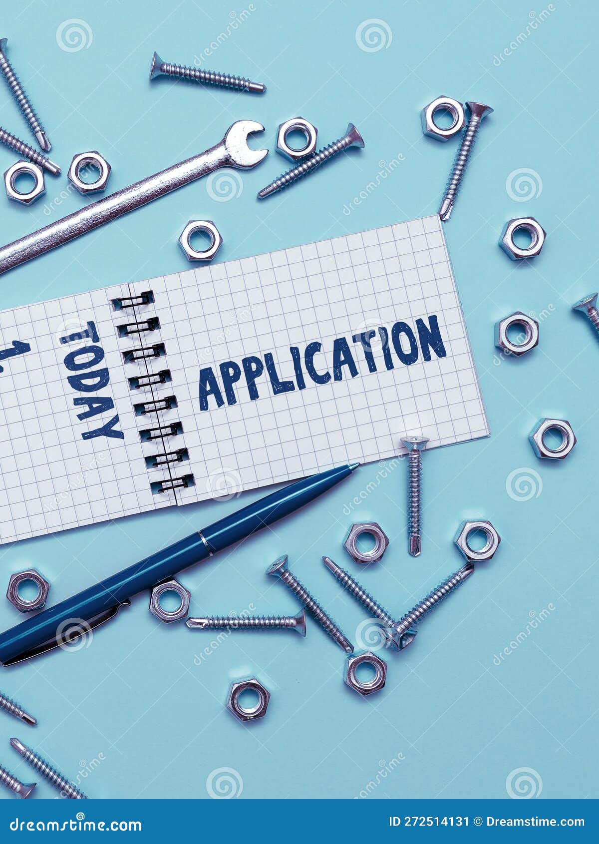 Hand Writing Sign Application. Word for an Order for Something Formal ...