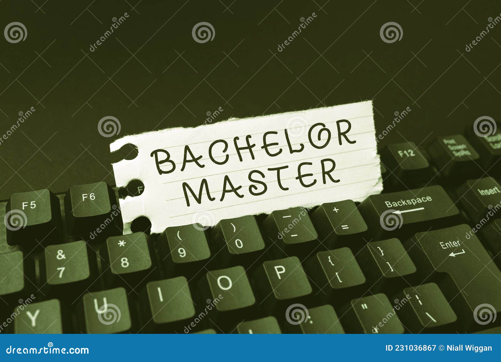 Hand Writing Sign Bachelor Master. Word Written on an Advanced Degree ...