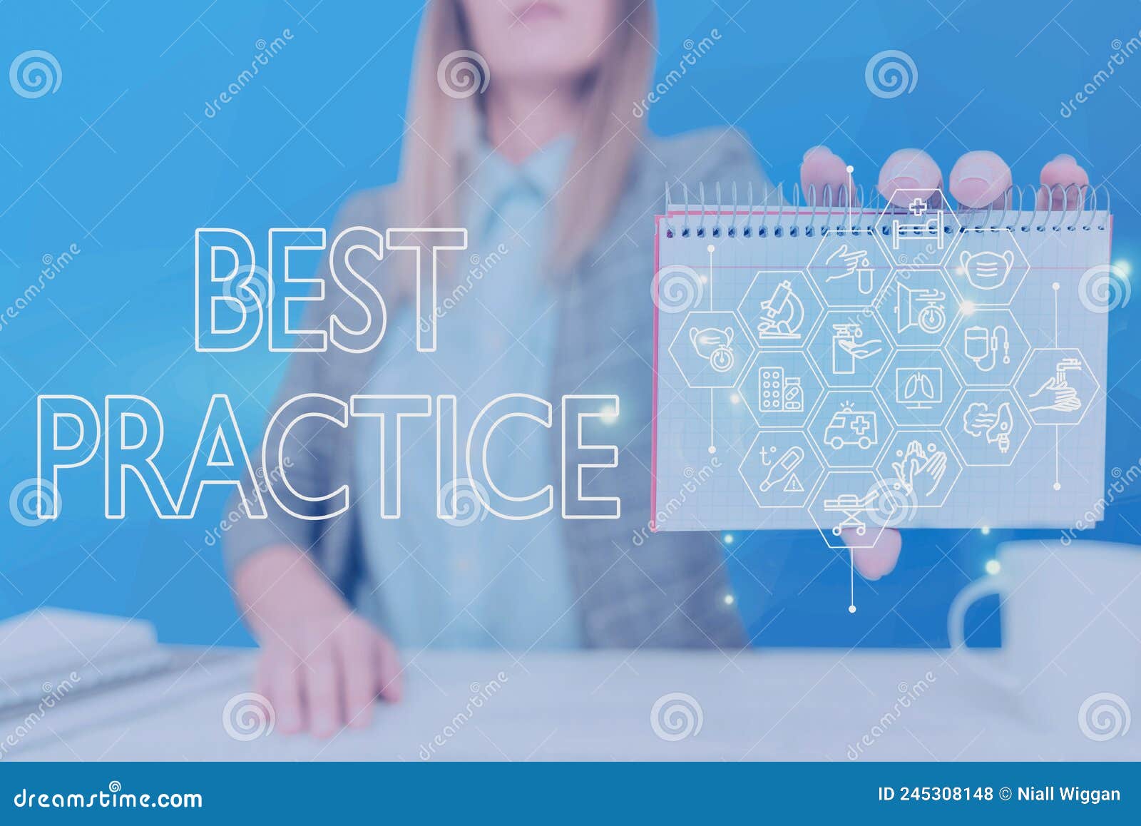 Hand Writing Sign Best Practice. Concept Meaning Method Systematic ...