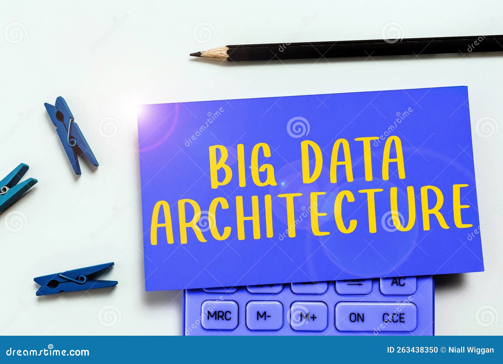 Hand Writing Sign Big Data Architecture. Concept Meaning Designed To ...