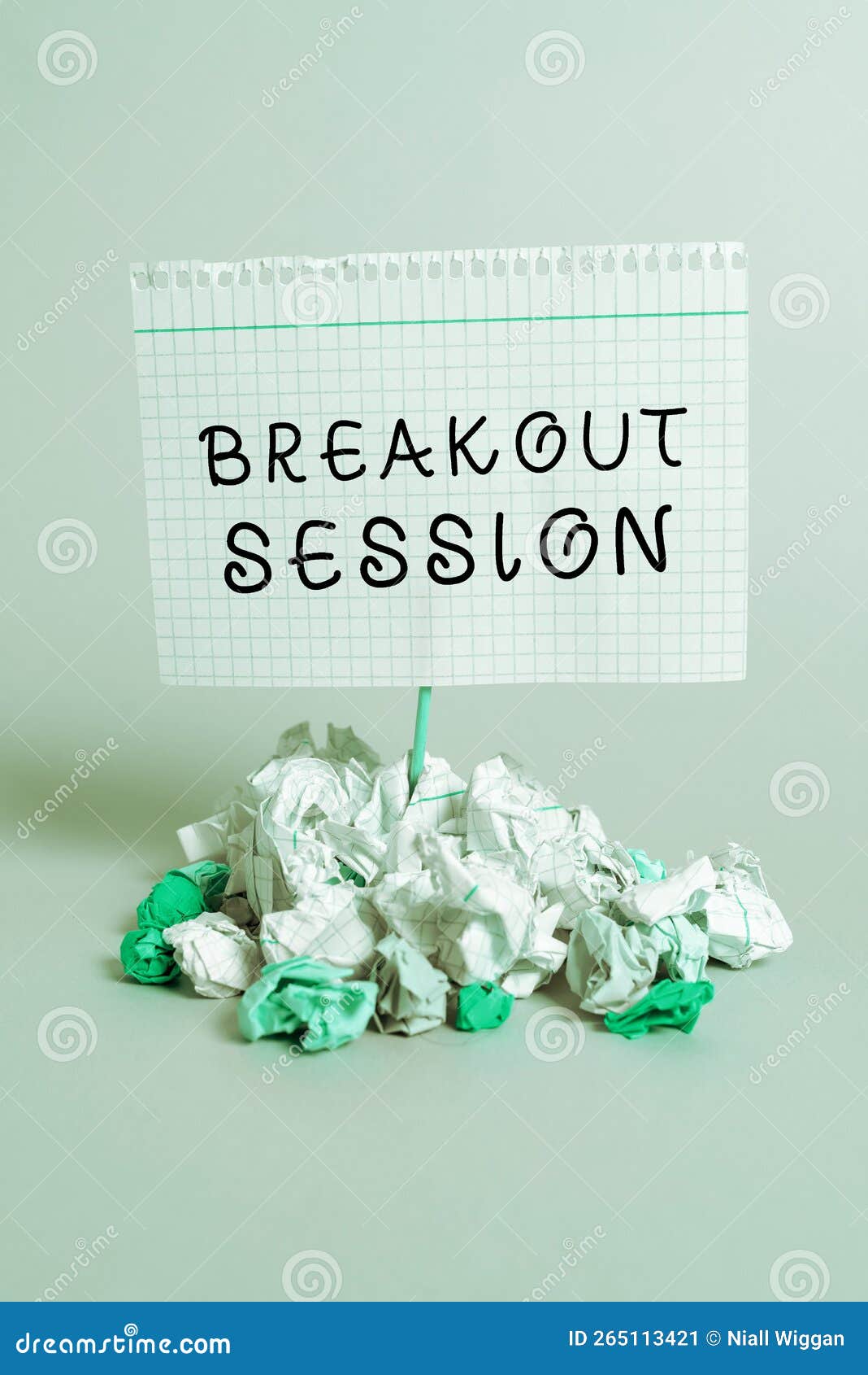 Hand Writing Sign Breakout Session. Business Overview Workshop ...