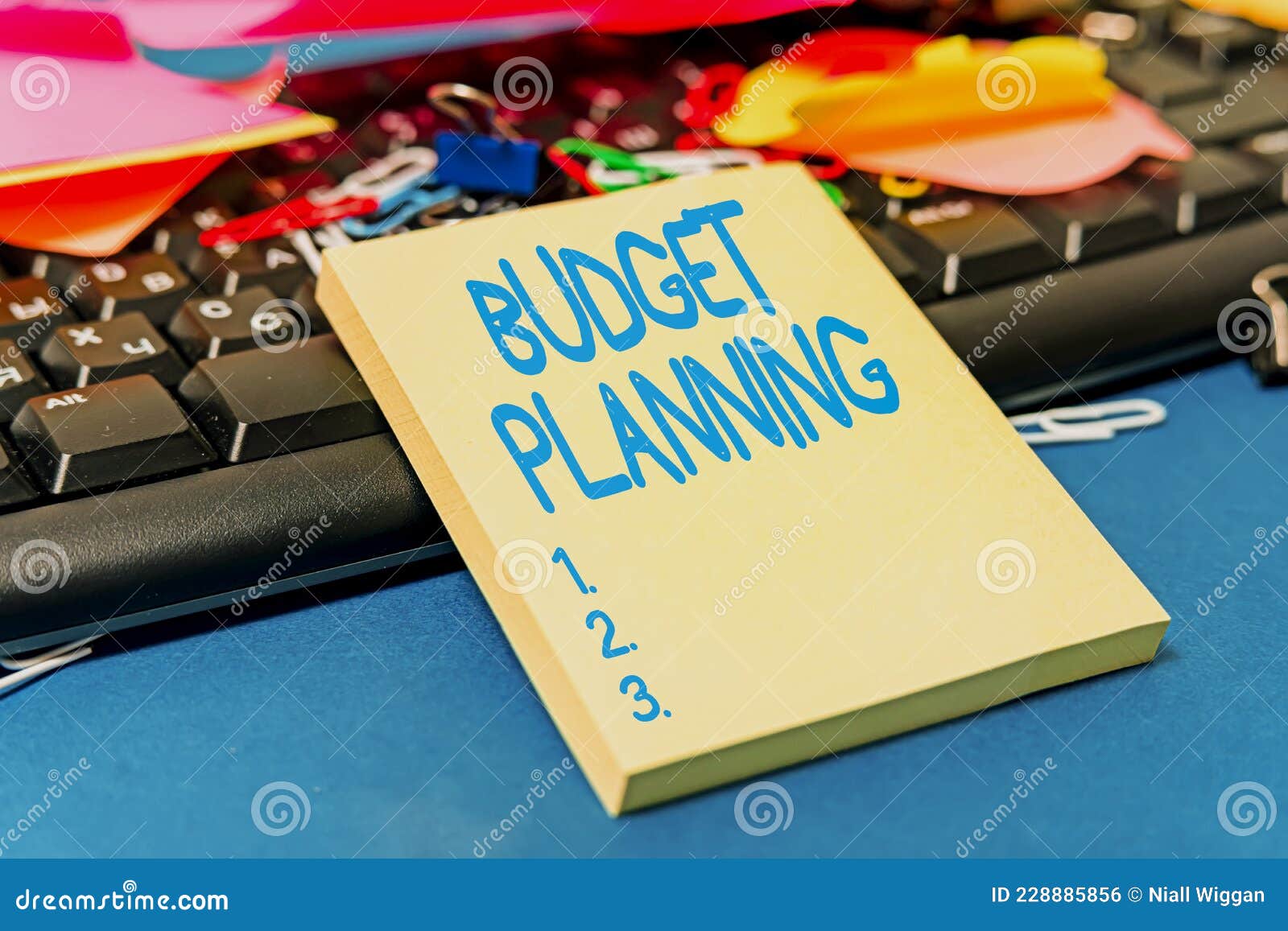 Hand Writing Sign Budget Planning. Word for Process of Constructing a ...
