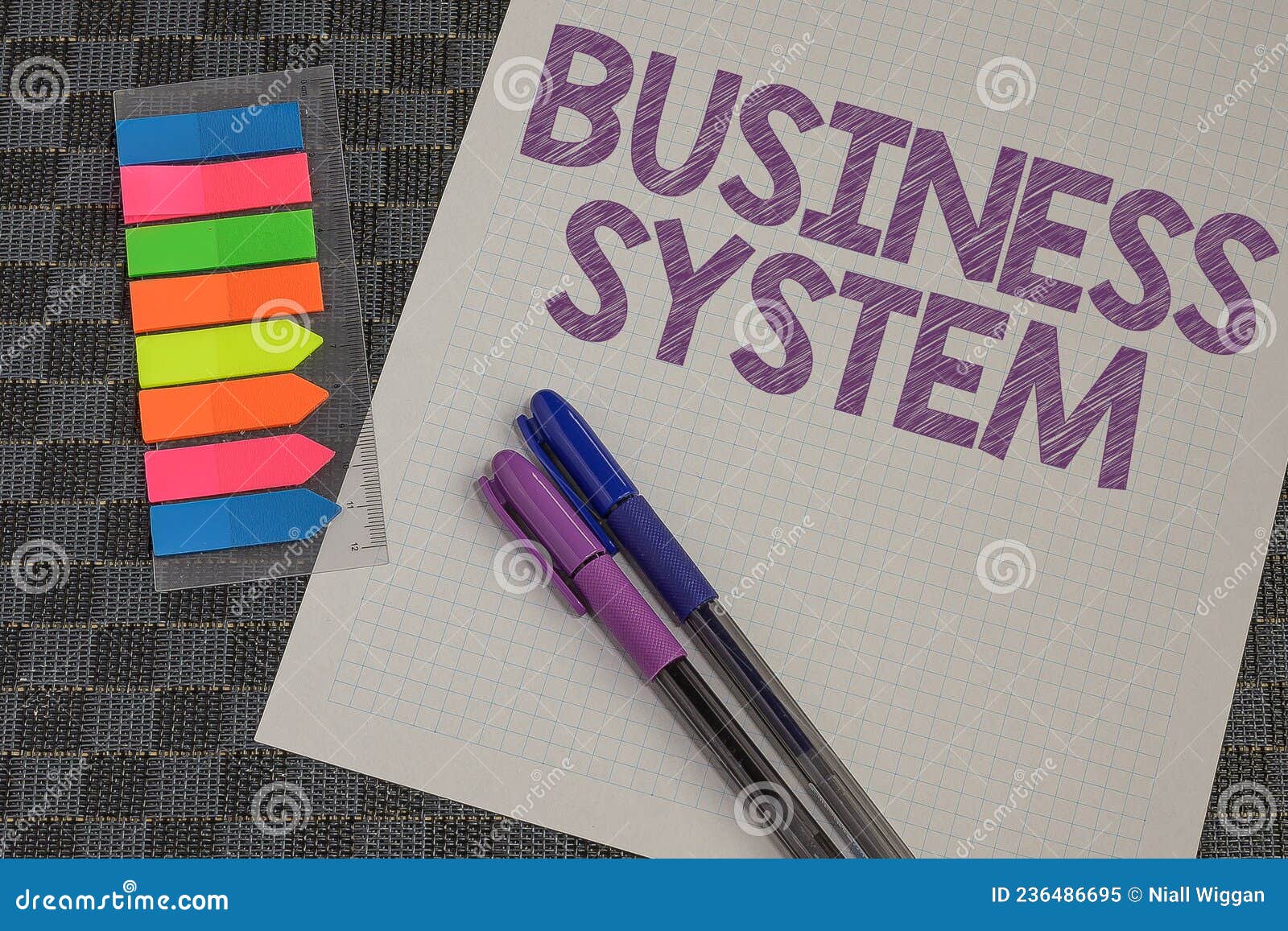 Text Showing Inspiration Business System. Concept Meaning a Method of ...