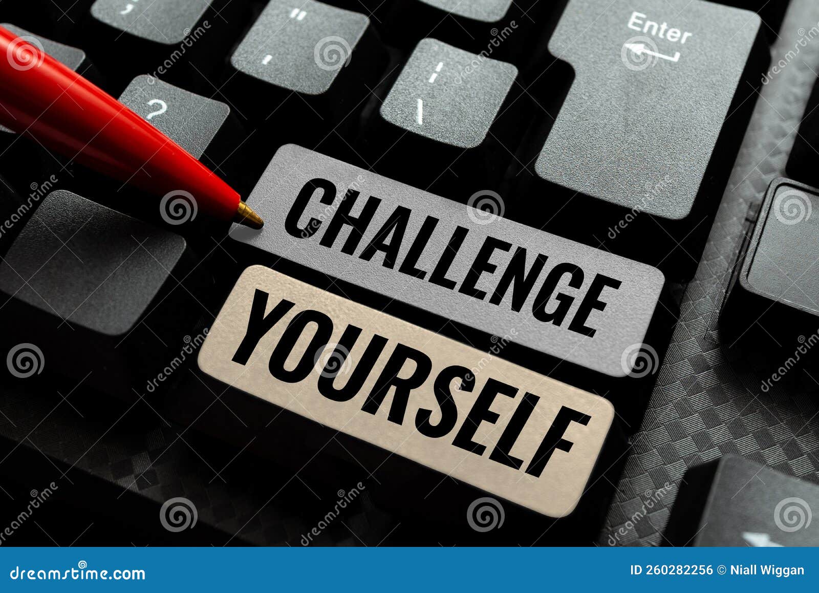 Hand Writing Sign Challenge Yourself. Conceptual Photo Written ...