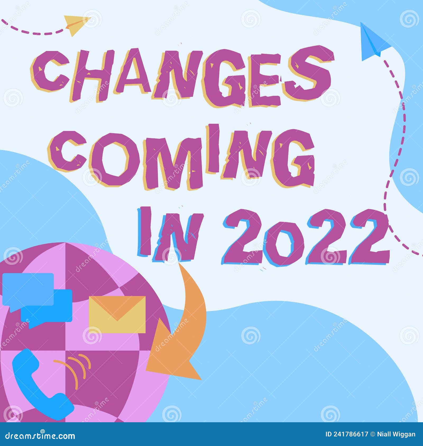 Hand Writing Sign Changes Coming in 2022. Business Overview New ...