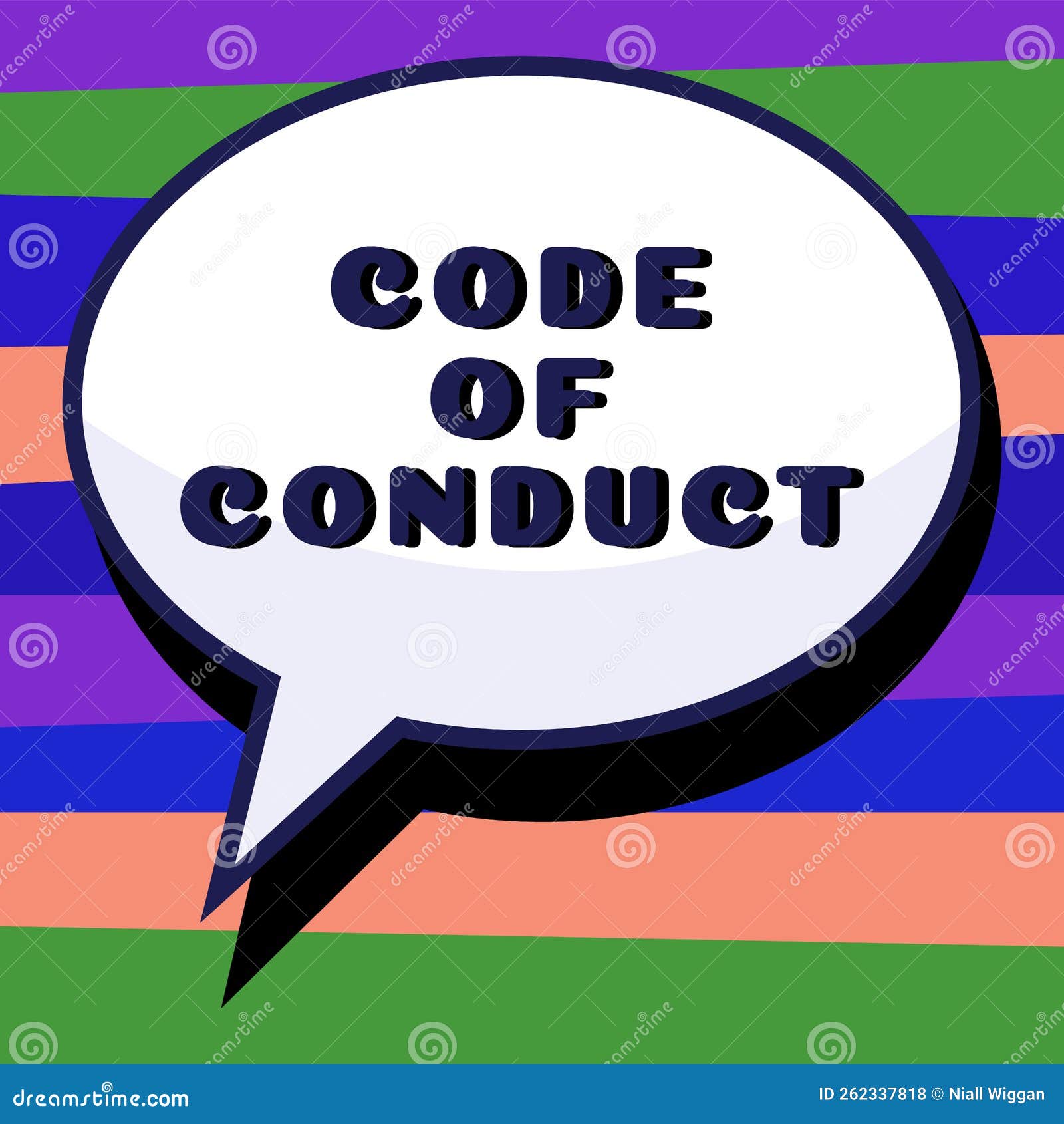 Hand Writing Sign Code of Conduct. Business Approach Ethics Rules Moral ...