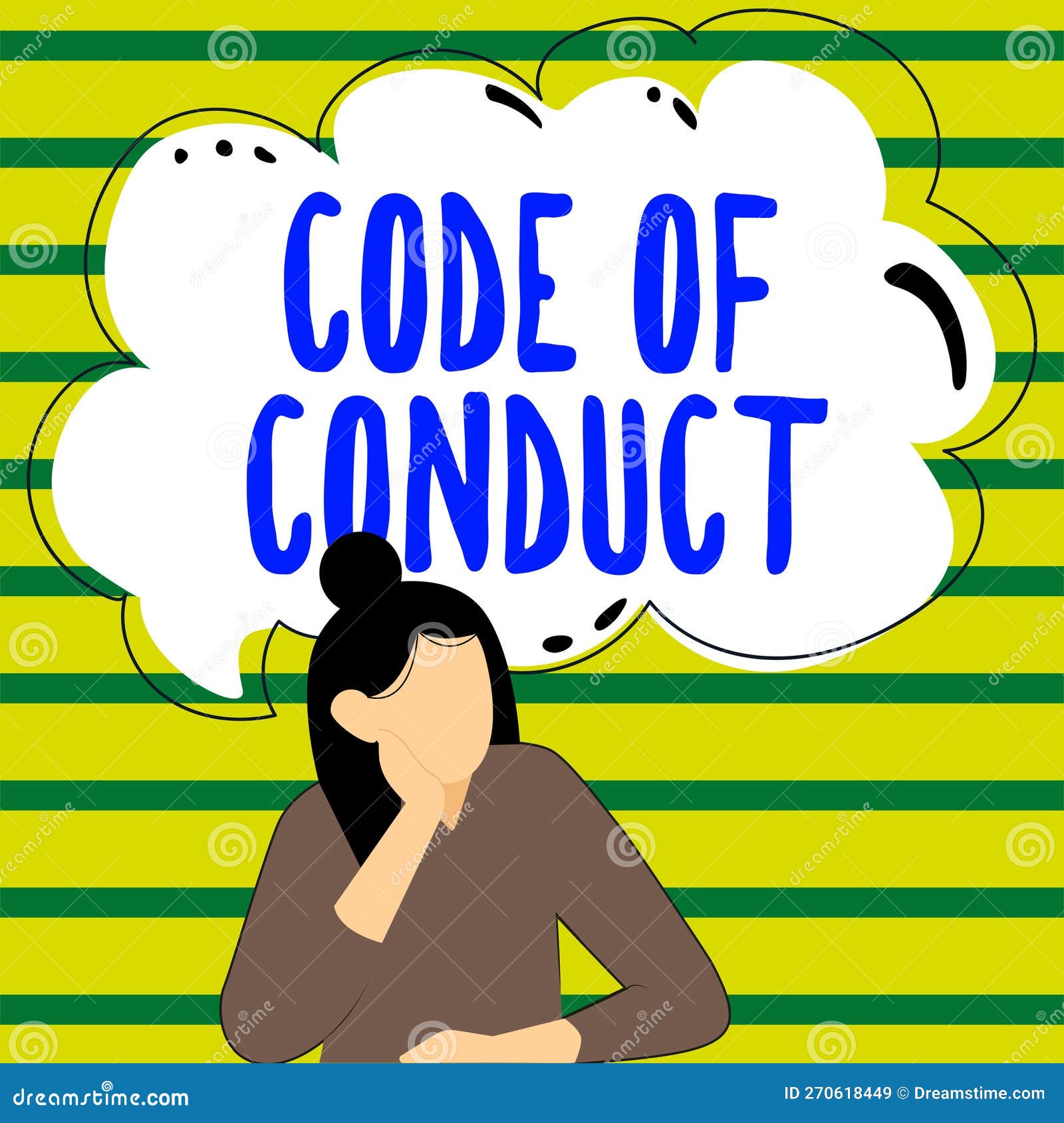 Hand Writing Sign Code Of Conduct Concept Meaning Ethics Rules Moral