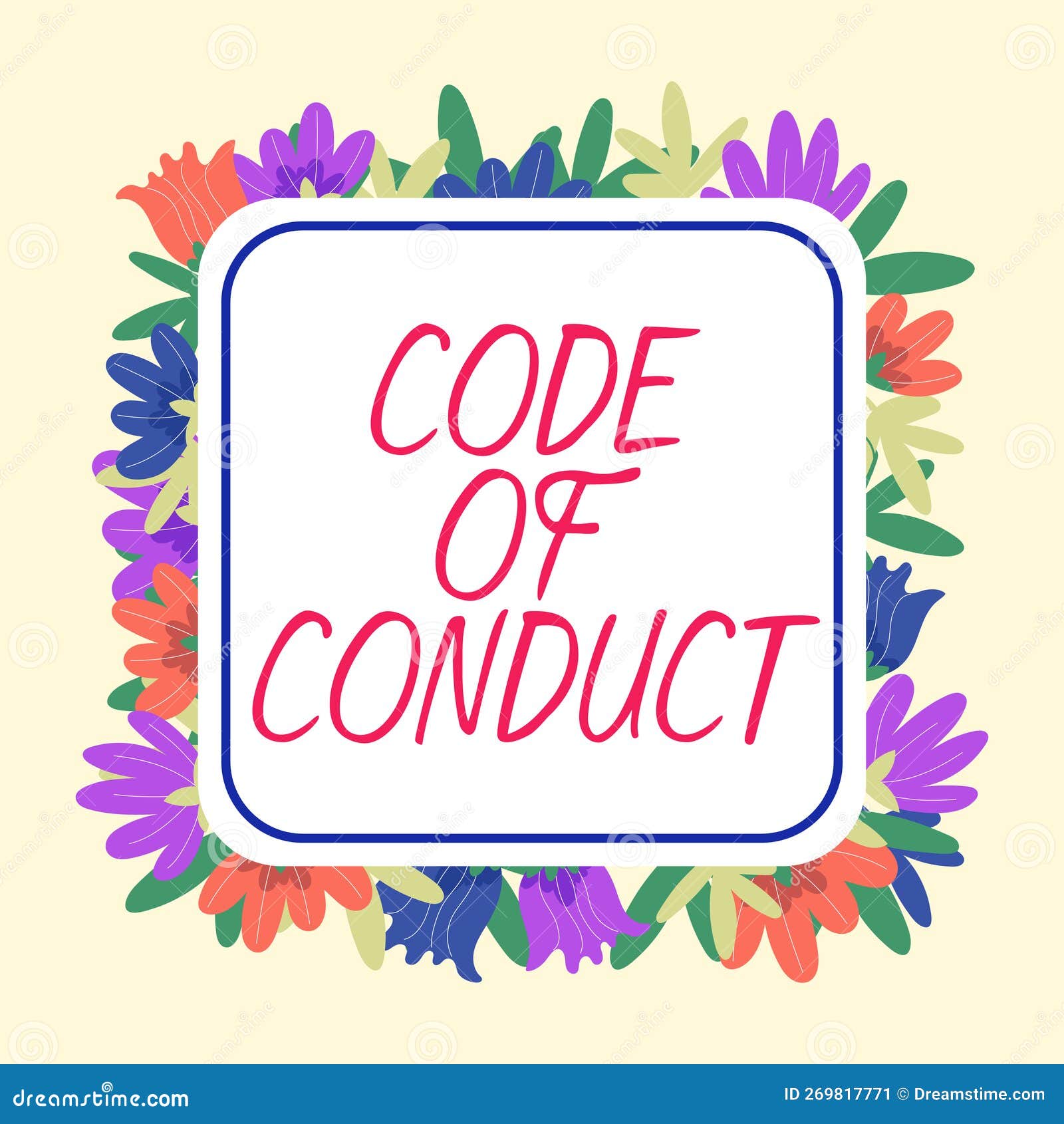Hand Writing Sign Code of Conduct. Conceptual Photo Ethics Rules Moral ...