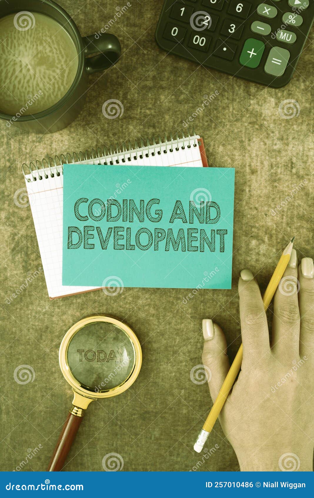 Text Showing Inspiration Coding and Development. Business Concept Programming Building Simple ...
