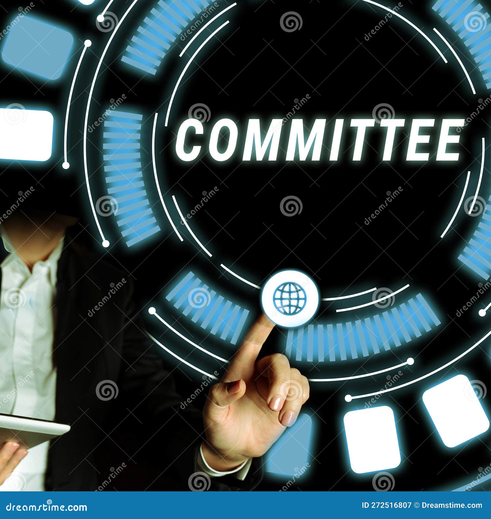 Text Caption Presenting Committee. Business Showcase Group of People ...