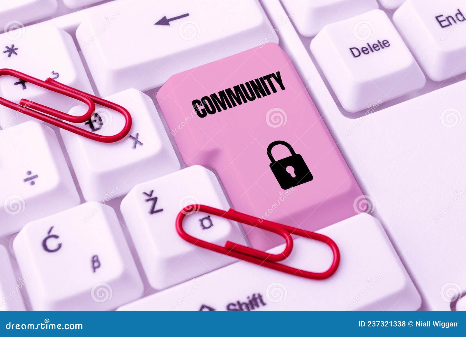 Writing Displaying Text Community. Word Written on Group of Showing ...