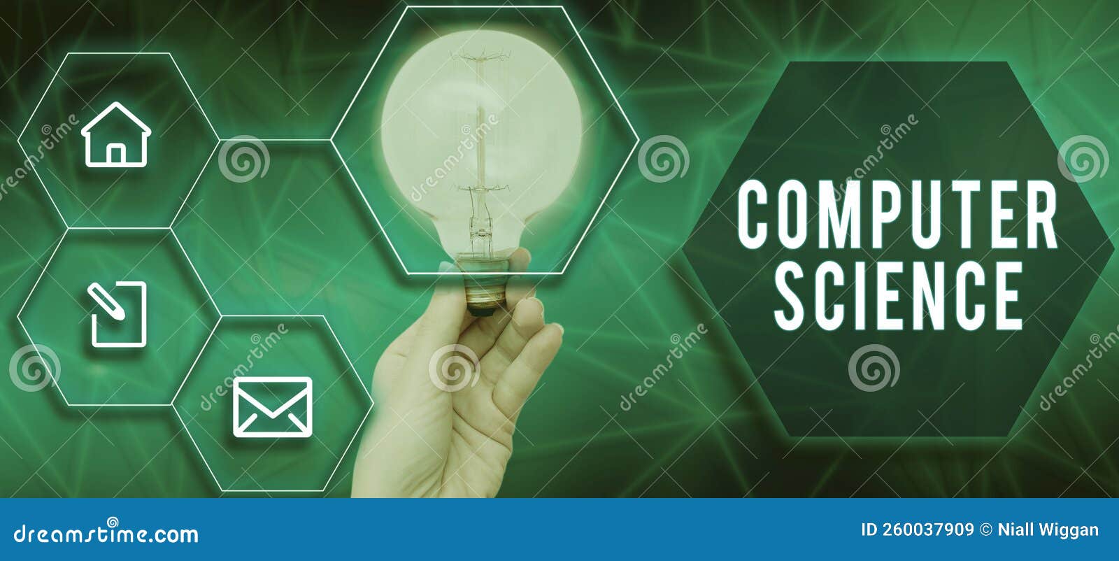 Hand Writing Sign Computer Science. Business Concept Instruct and Help ...