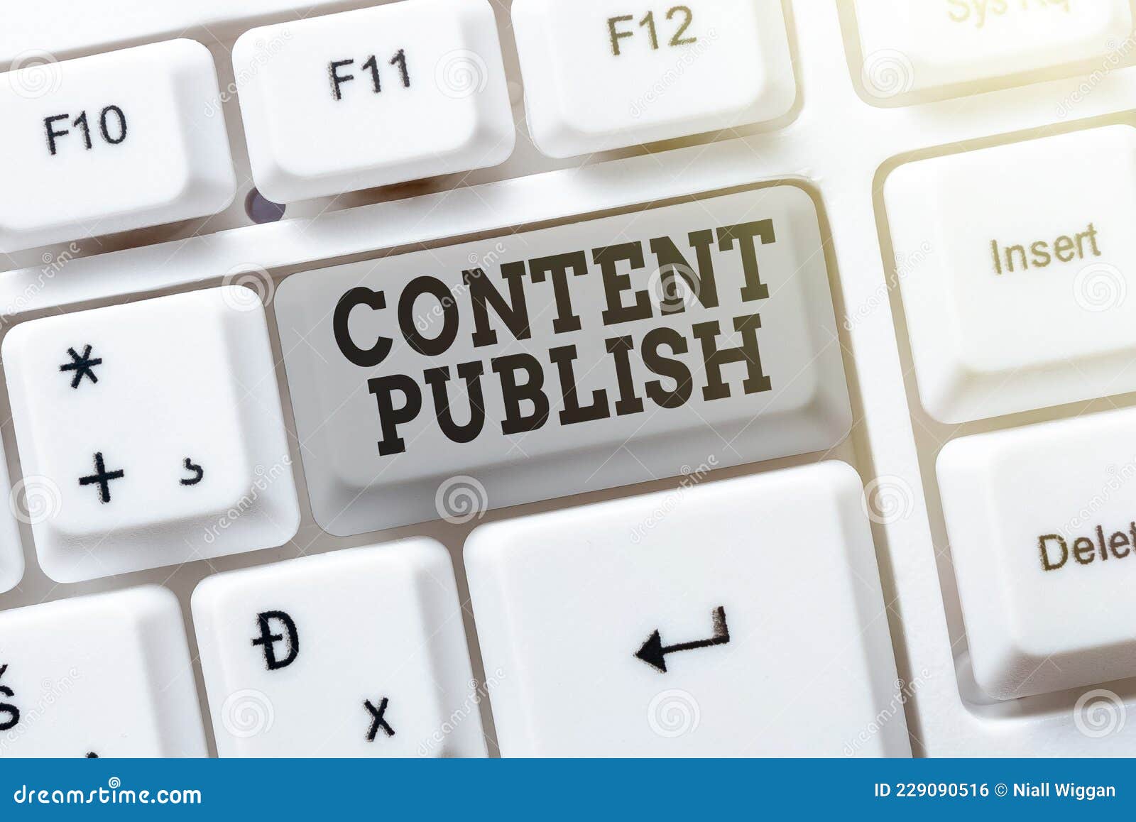 Hand Writing Sign Content Publish. Business Idea Prepares and Issues or ...