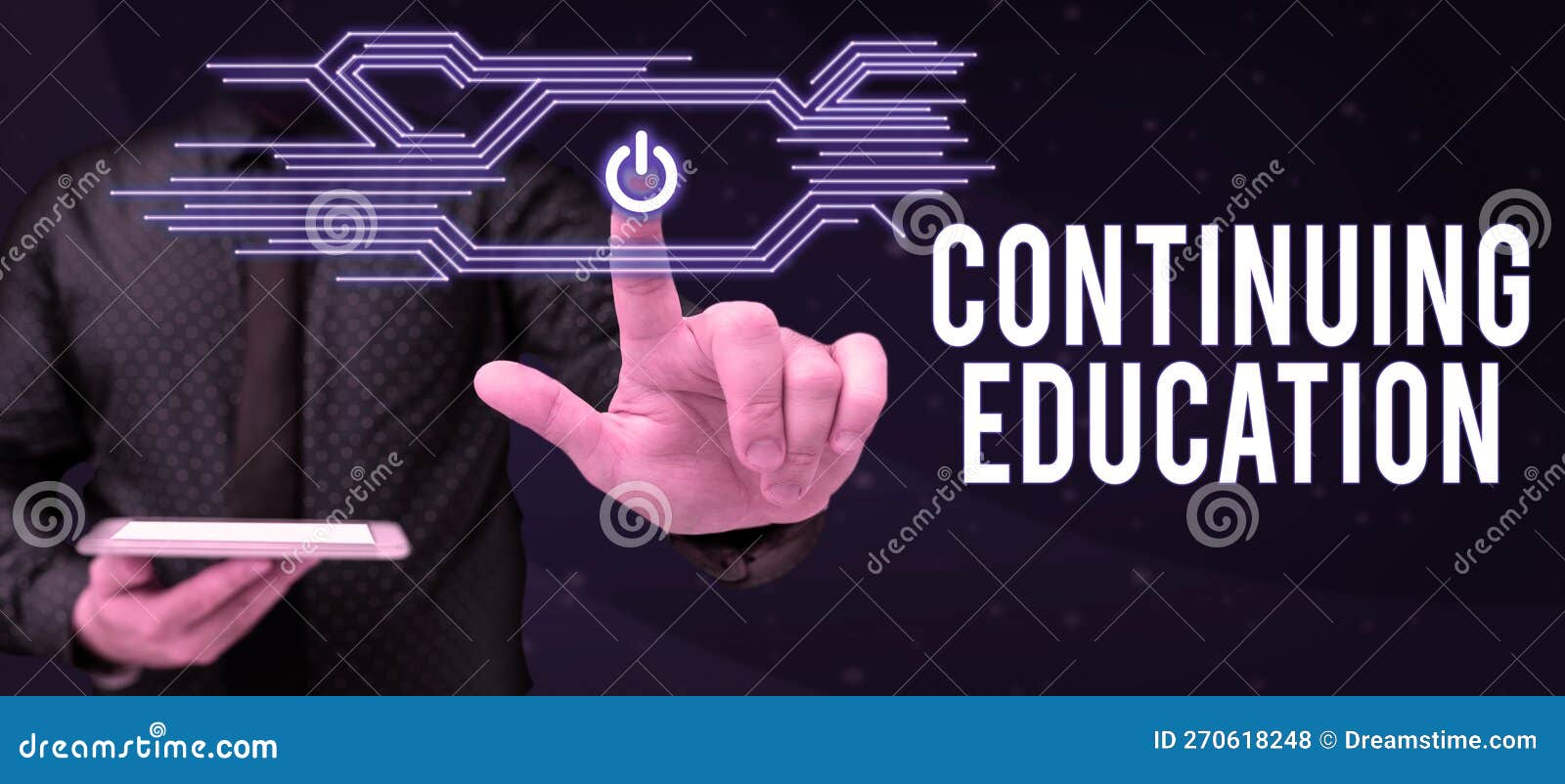 Text Showing Inspiration Continuing Education. Business Concept ...