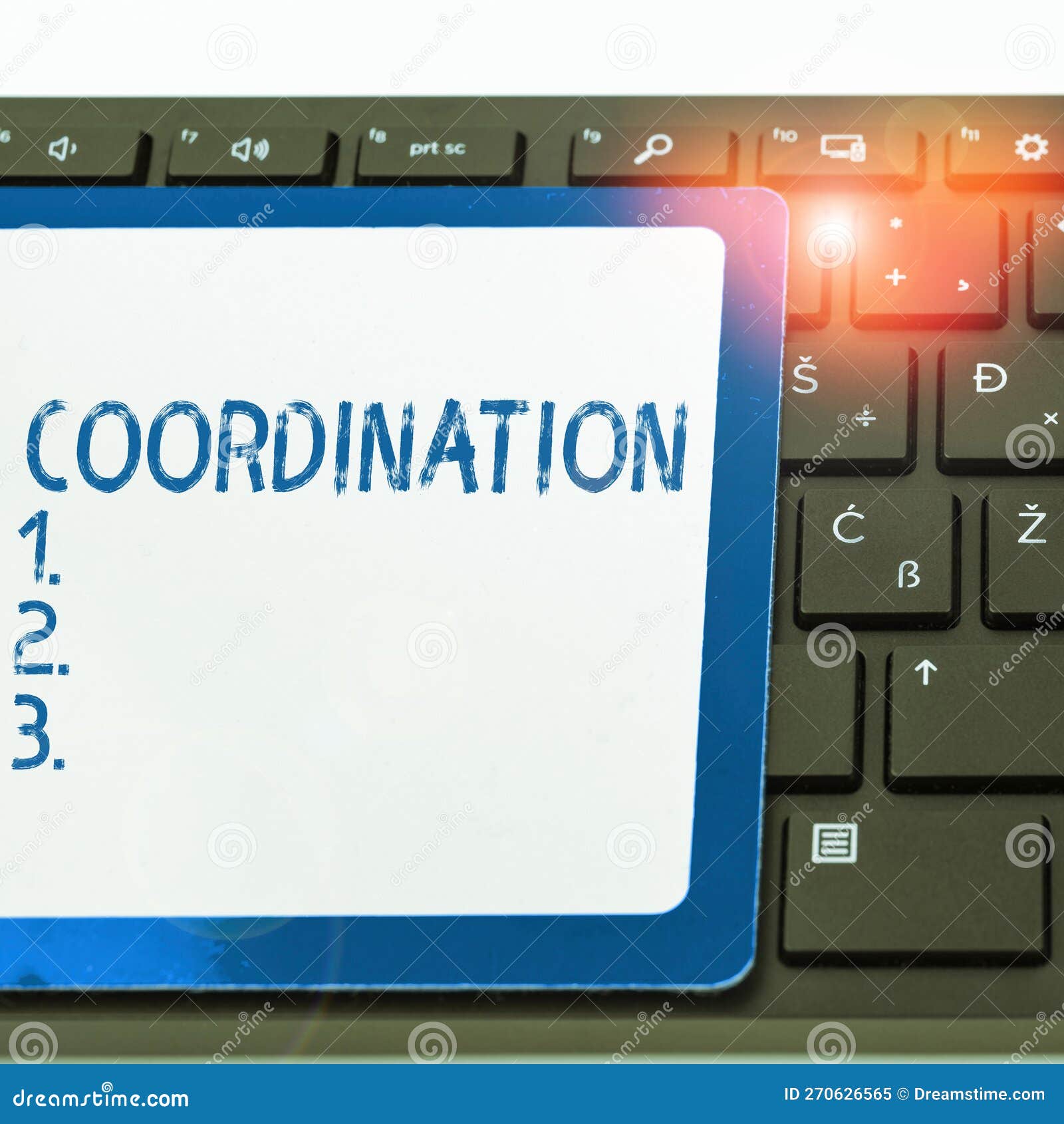 Hand Writing Sign Coordination. Business Approach the Acts of Someone ...