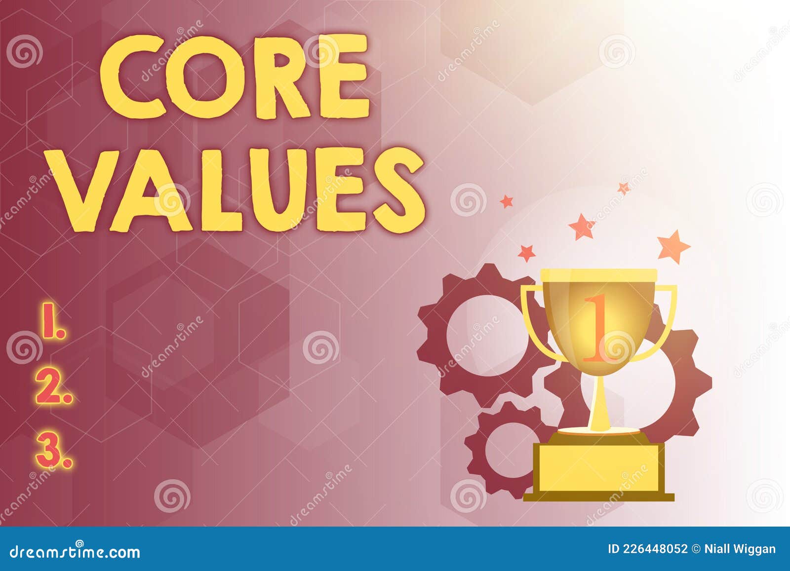 Hand Writing Sign Core Values. Business Overview Principles Which Guide ...