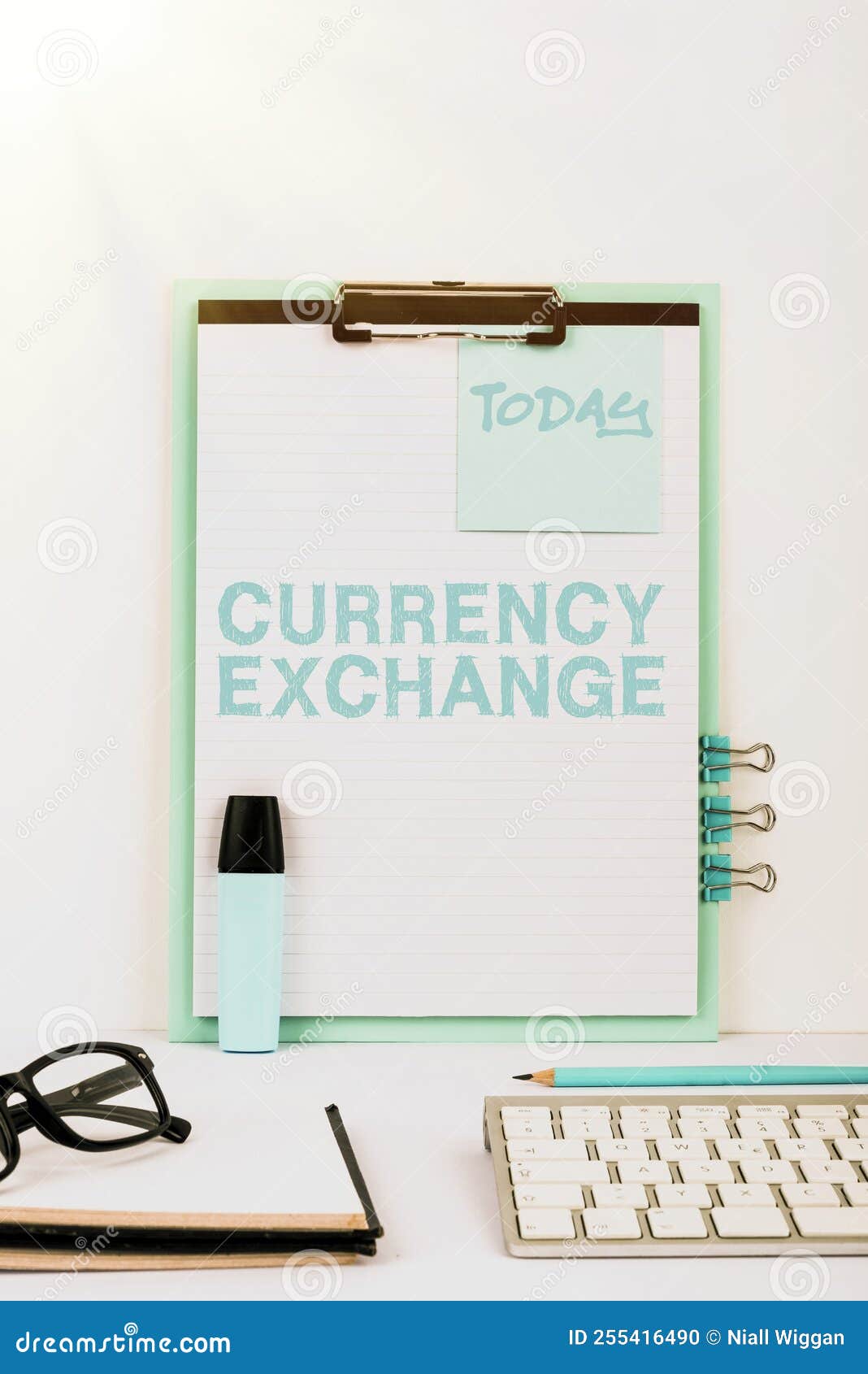 Hand Writing Sign Currency ExchangeProcess of Changing One Currency ...