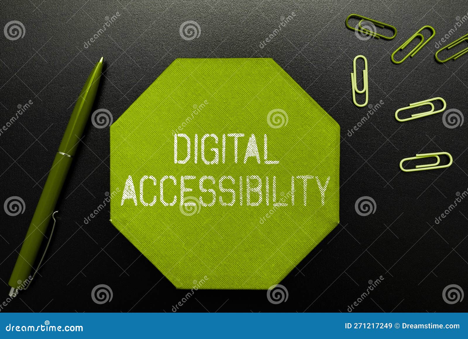 Hand Writing Sign Digital Accessibility. Word for Electronic Technology ...