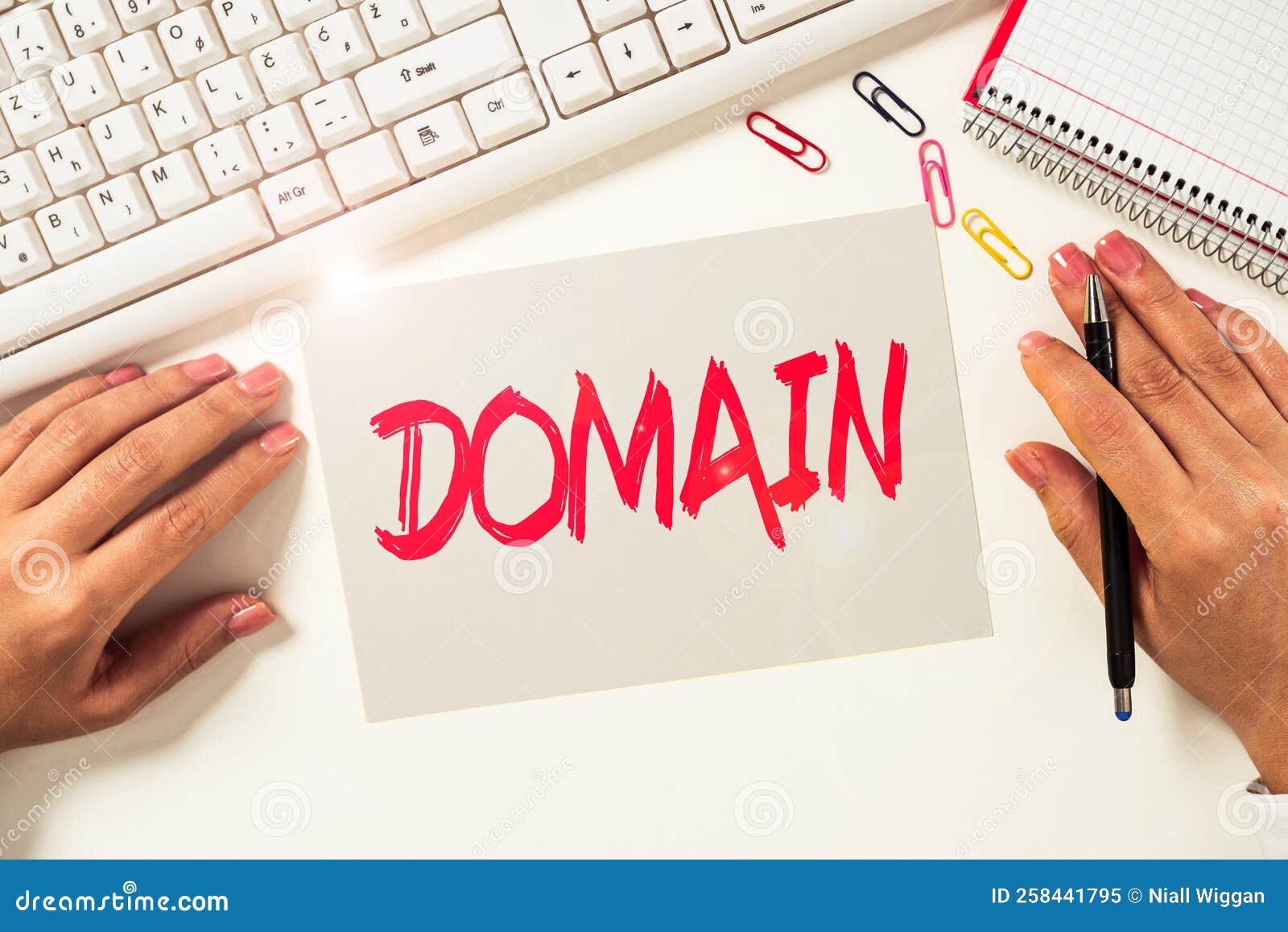 Text Showing Inspiration Domain. Conceptual Photo Identification String ...