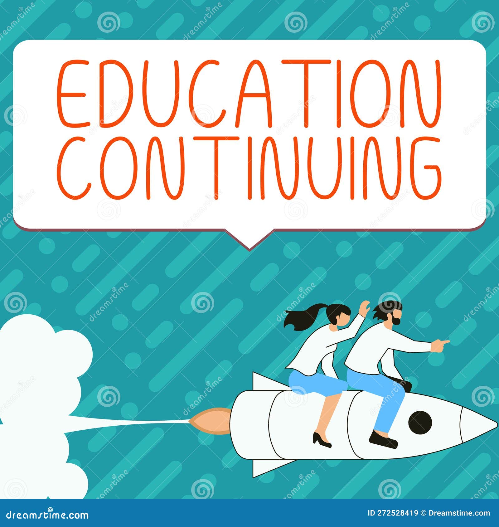 Hand Writing Sign Education Continuing. Concept Meaning Acquisition of ...