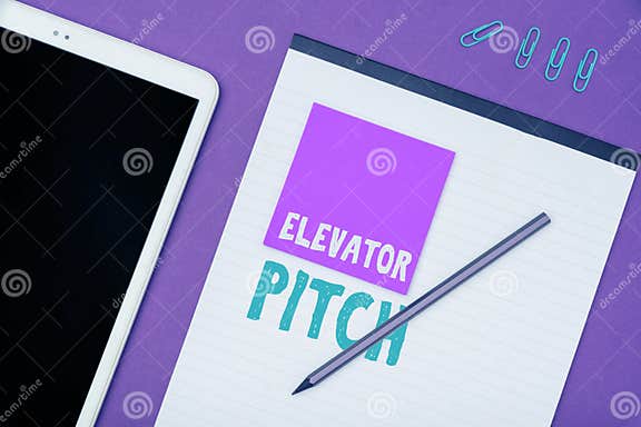 Writing Displaying Text Elevator Pitch. Conceptual Photo a Persuasive ... Writing Displaying Text Elevator Pitch. Conceptual Photo a Persuasive ...