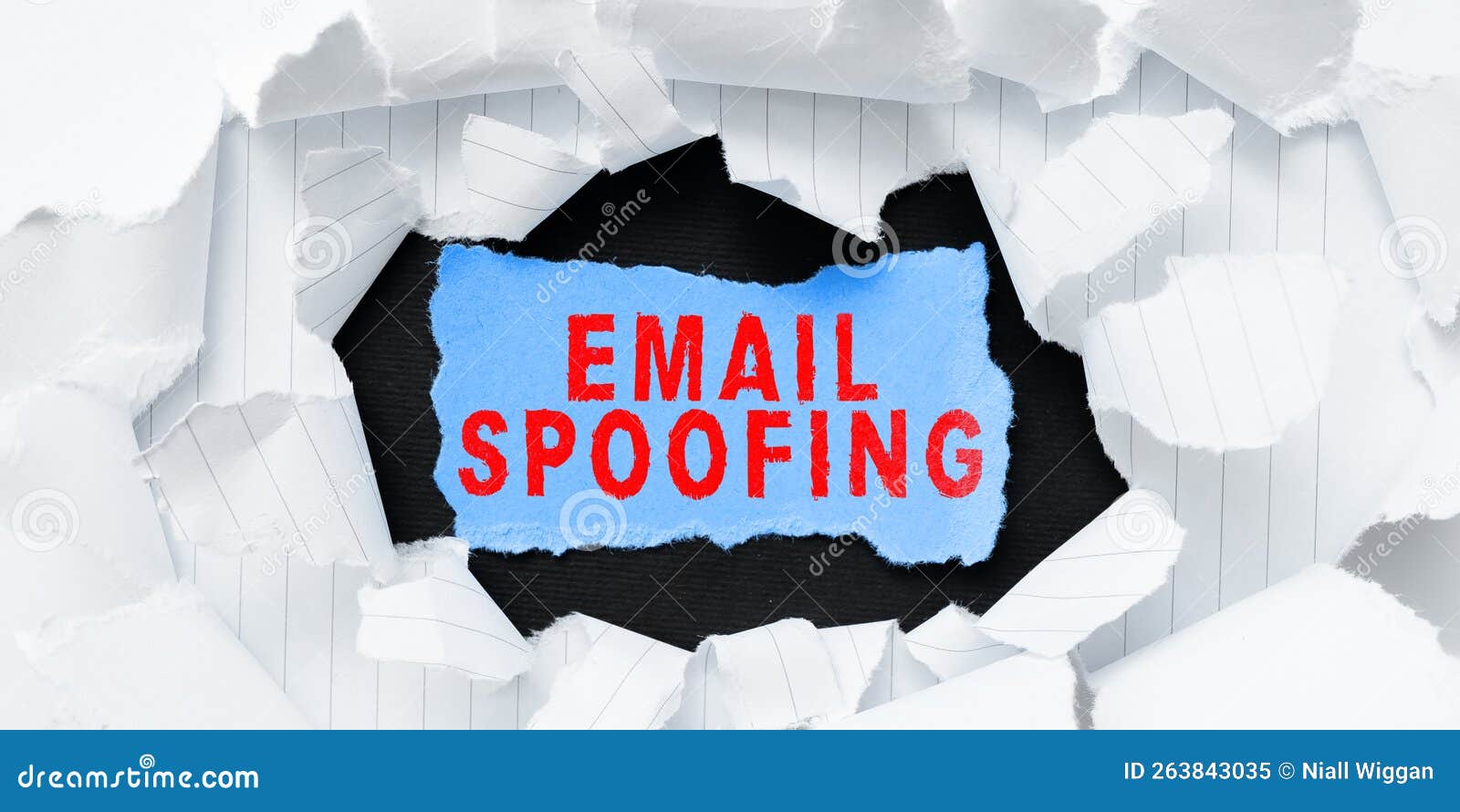 Hand Writing Sign Email Spoofing. Word for Secure the Access and ...