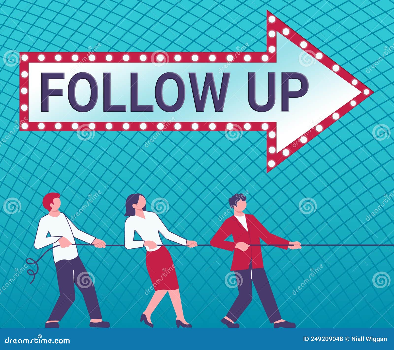 Hand Writing Sign Follow Up. Word for Additional Info or Any Activity ...