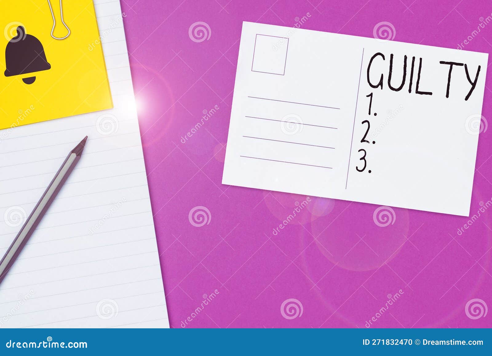 Hand Writing Sign Guilty. Business Concept Culpable of or Responsible ...