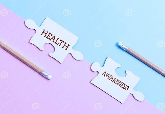 Hand Writing Sign Health Awareness. Business Approach Promoting ...