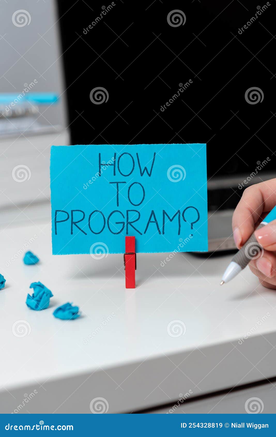 Text Sign Showing How To Program. Business Approach Instruction for Computer Programming ...