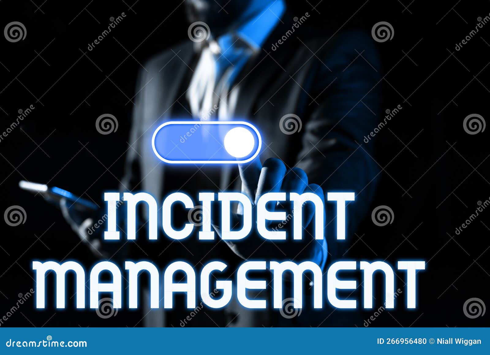 Hand Writing Sign Incident Management. Word Written on Process To ...