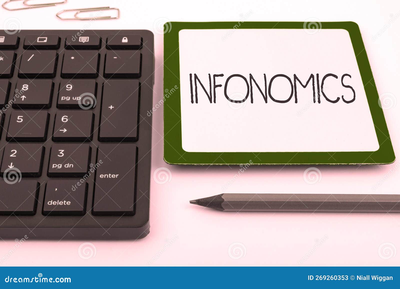 Hand Writing Sign Infonomics. Business Showcase Visual Image Used To ...