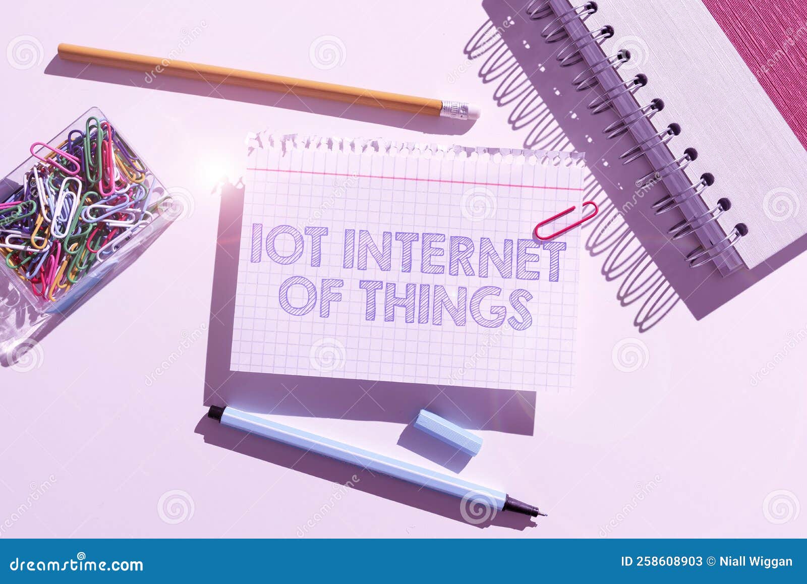 Hand Writing Sign Iot Internet of Things. Word Written on Network of ...