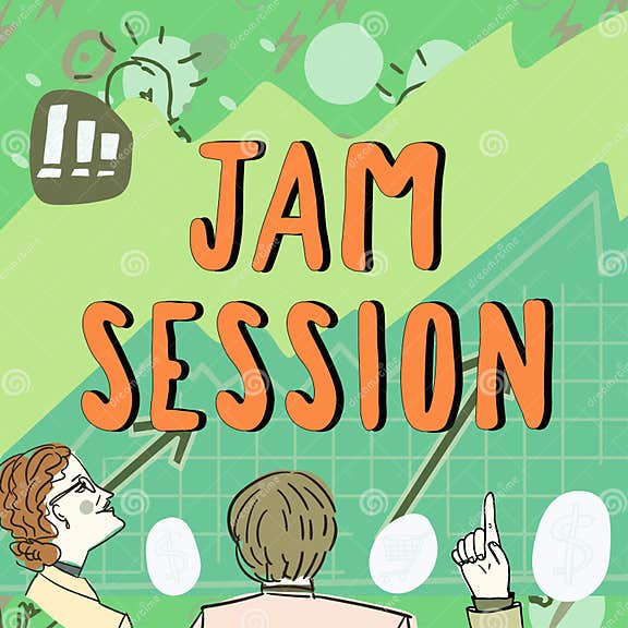 Hand Writing Sign Jam Session. Business Overview Impromptu Performance ... Hand Writing Sign Jam Session. Business Overview Impromptu Performance ...