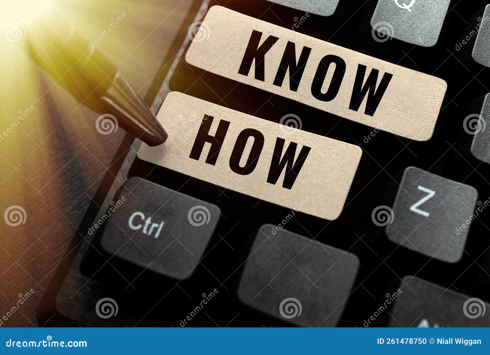 Hand Writing Sign Know How. Business Overview the Process To Learn of ...